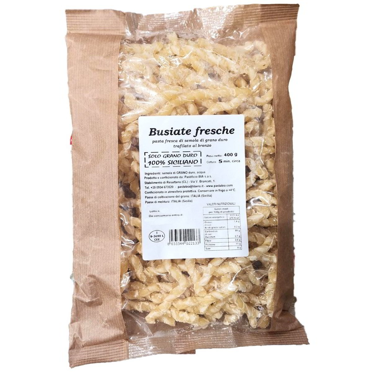 Pasta fresca busiate 400g in dettaglio