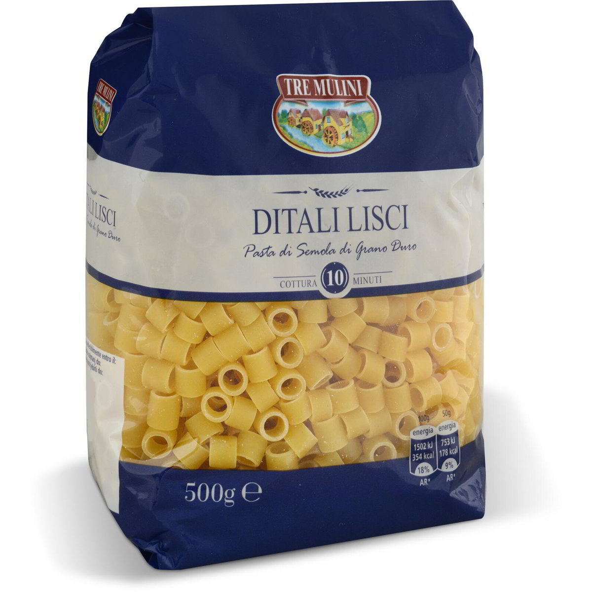 Pasta ditalini lisci TRE MULINI 500g in dettaglio | Eurospin Spesa Online