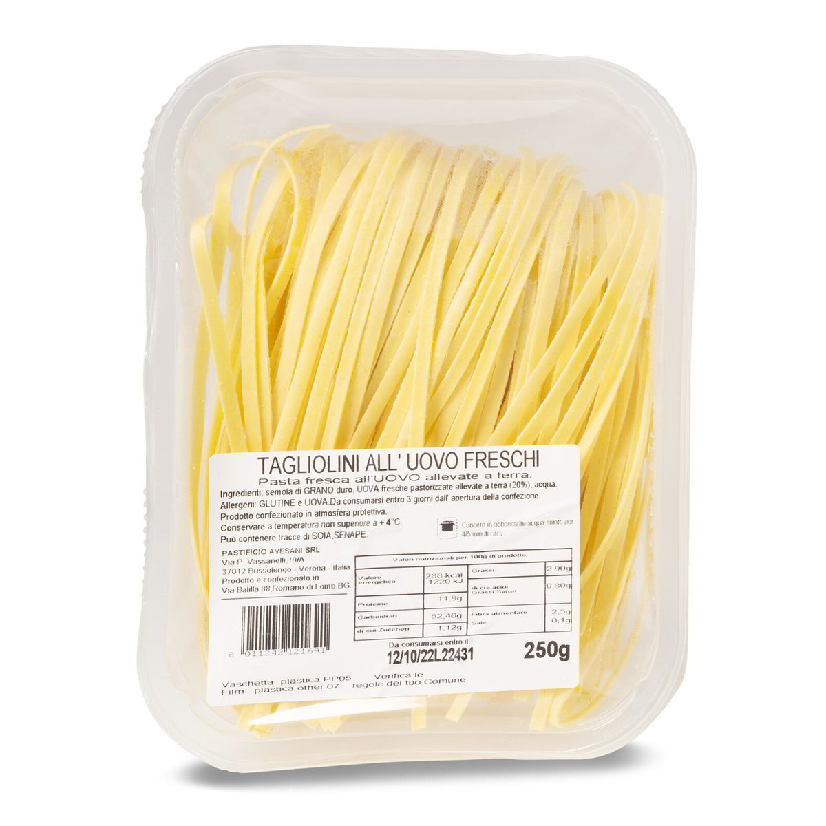 Pasta fresca tagliolini 250g in dettaglio | Eurospin Spesa Online