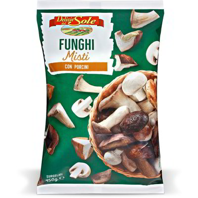 Funghi misti surgelati DELIZIE DAL SOLE 450g in dettaglio | Eurospin ...