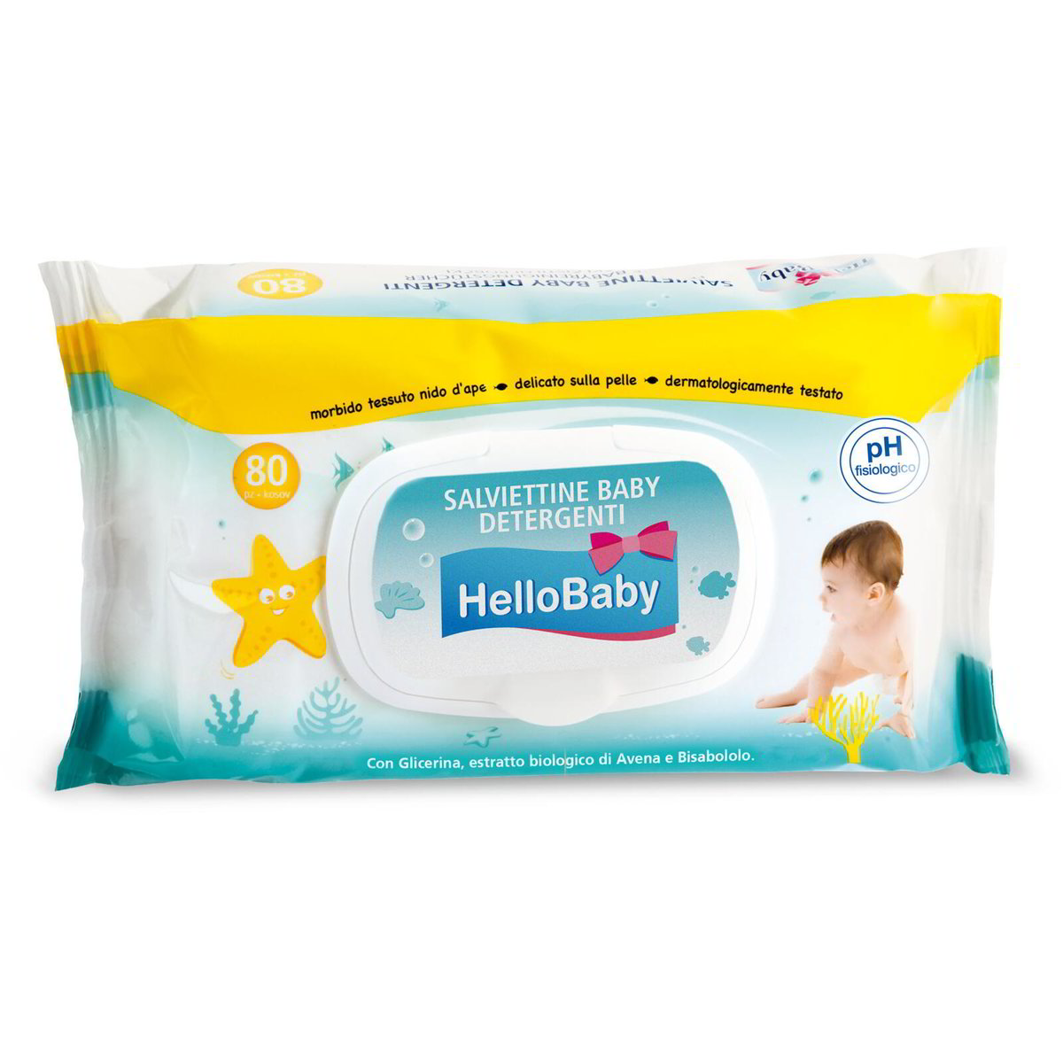 Salviette baby detergenti 80 pezzi HELLO BABY in dettaglio | Eurospin ...