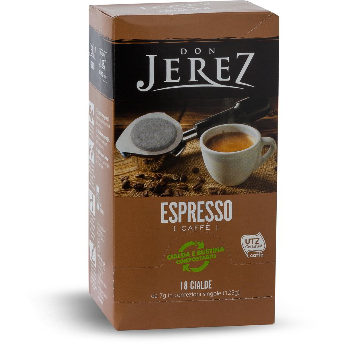 Caffè espresso 18 cialde DON JEREZ 125g in dettaglio | Eurospin Spesa ...