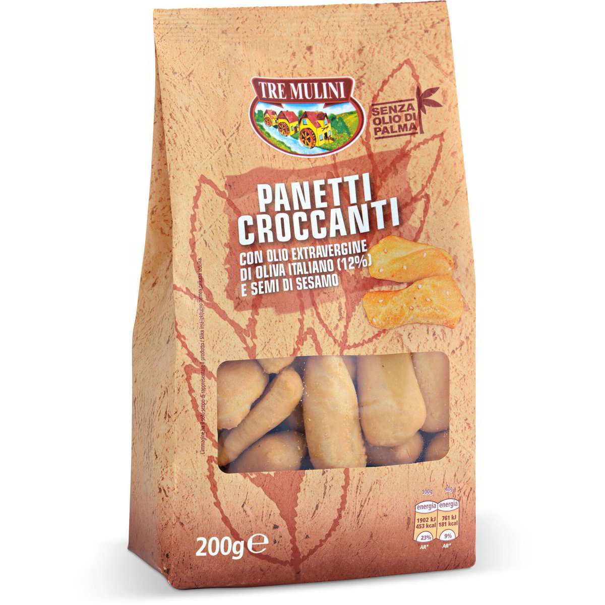 Grissini panetti croccanti TRE MULINI 200g in dettaglio | Eurospin ...