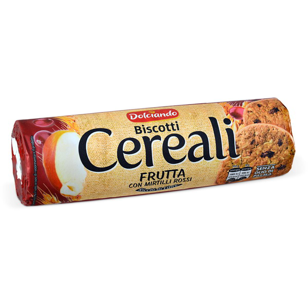 Biscotti ai cereali con mirtilli rossi DOLCIANDO 250g in dettaglio ...