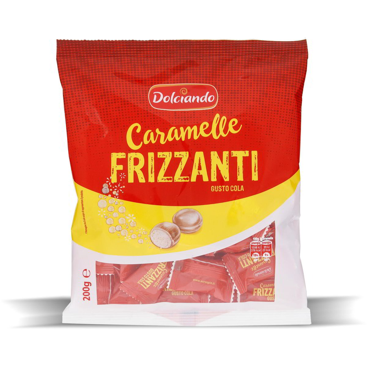 Caramelle frizzanti al gusto cola DOLCIANDO 200g in dettaglio ...