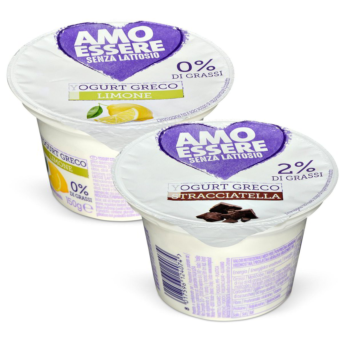 Yogurt greco stracciatella e limone senza lattosio AMO ESSERE SENZA ...