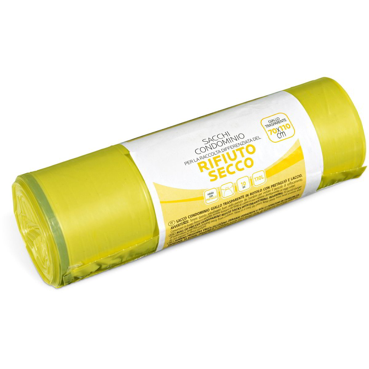 Sacchi spazzatura per rifiuto secco 10 pezzi in dettaglio | Eurospin ...