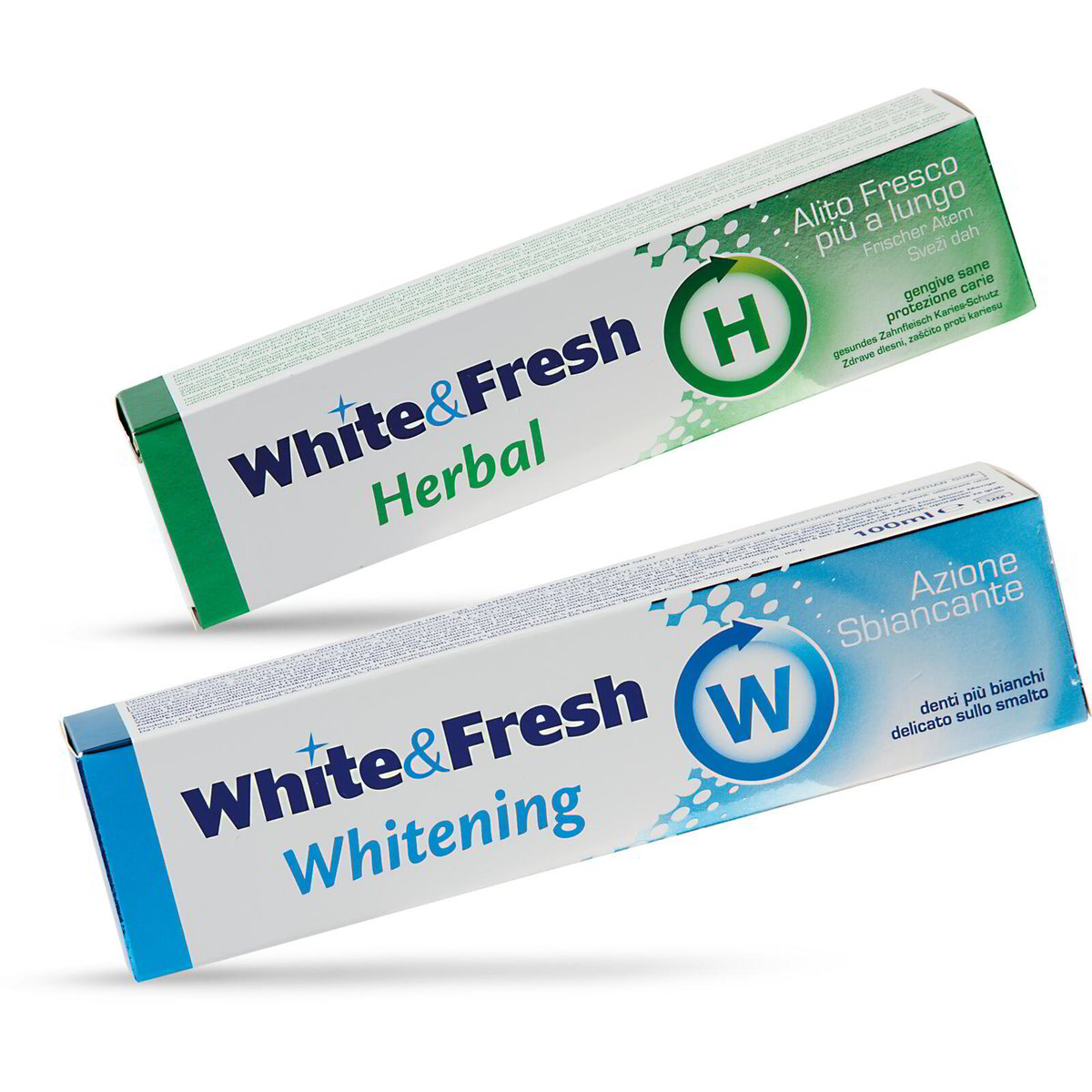 Dentifricio sbiancante/alito fresco WHITE & FRESH 100ml in dettaglio ...