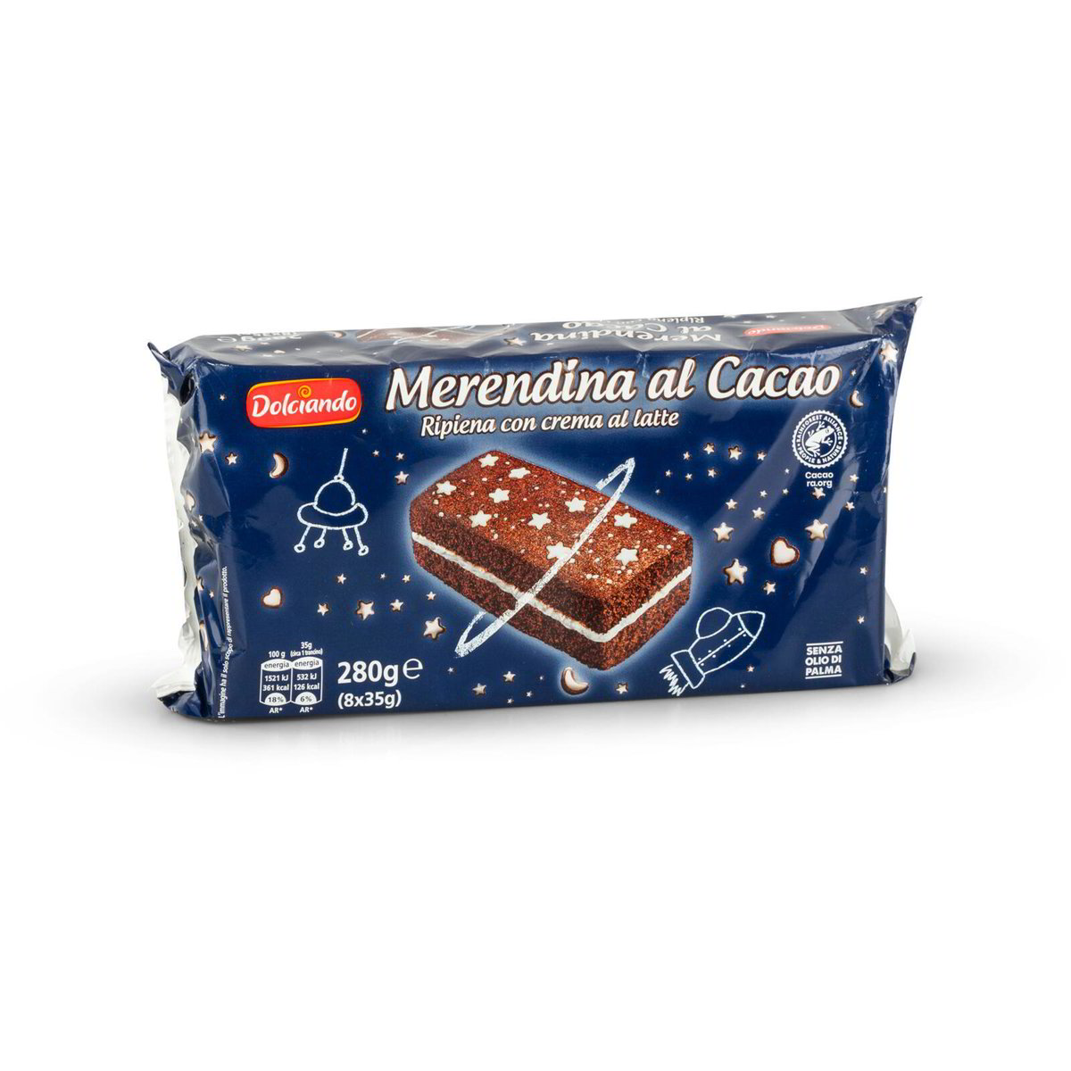 Merendina al cacao DOLCIANDO 280g (8 x 35g) in dettaglio | Eurospin ...