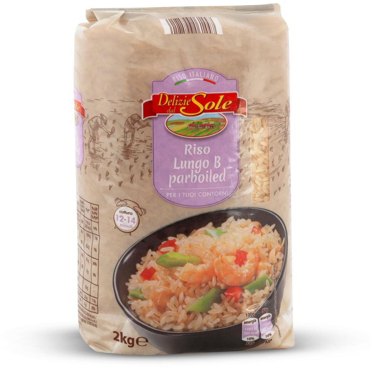 Riso Lungo B parboiled DELIZIE DAL SOLE 2kg in dettaglio | Eurospin ...