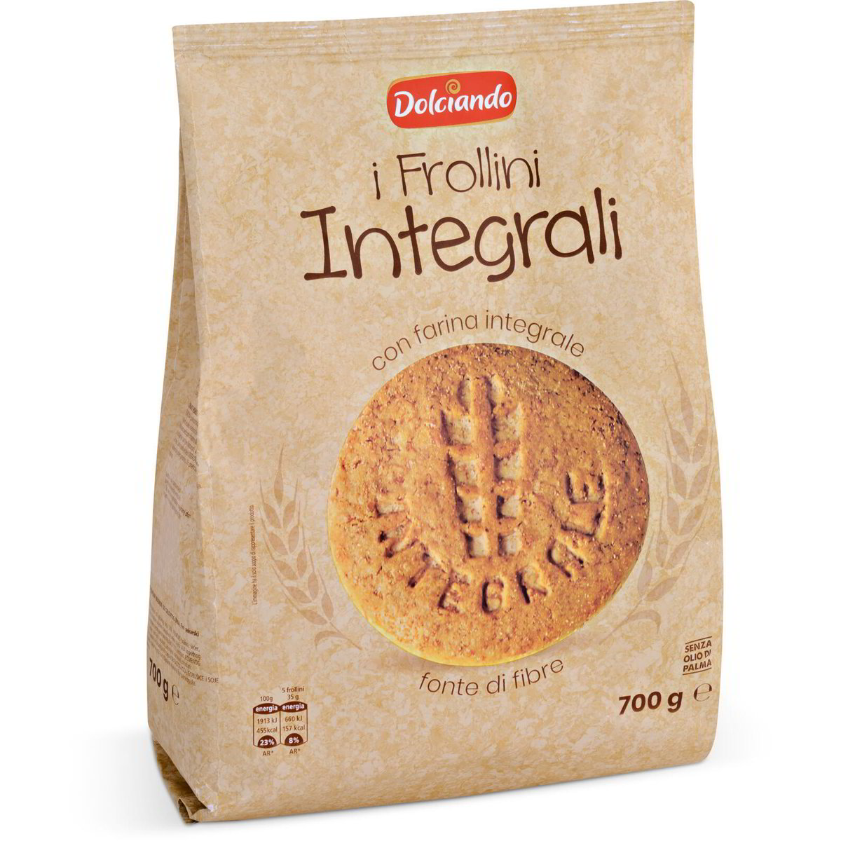 Biscotti frollini integrali DOLCIANDO 700g in dettaglio | Eurospin ...