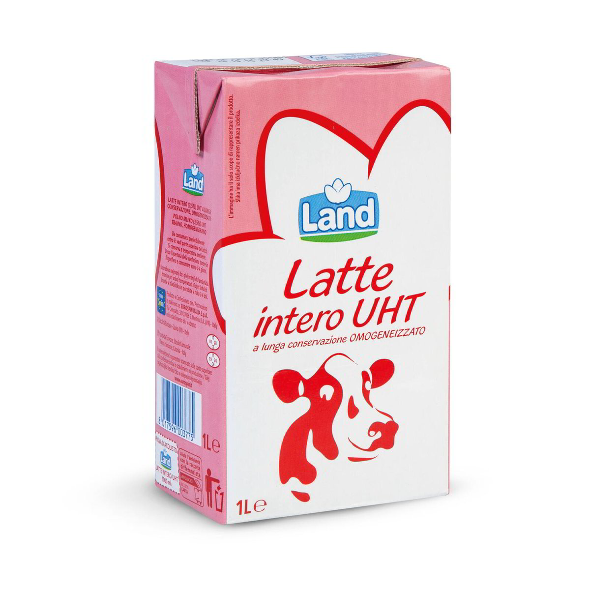 Latte intero UHT a lunga conservazione omogeneizzato LAND 1l in ...
