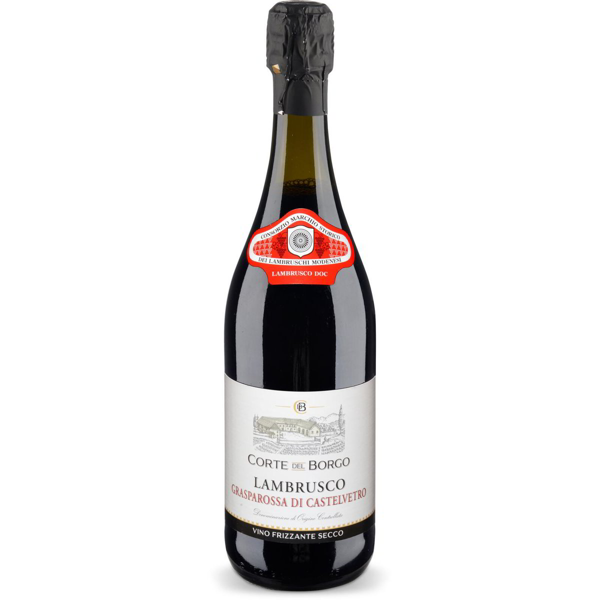 Vino Lambrusco Grasparossa di Castelvetro DOC - Corte del Borgo 750ml ...