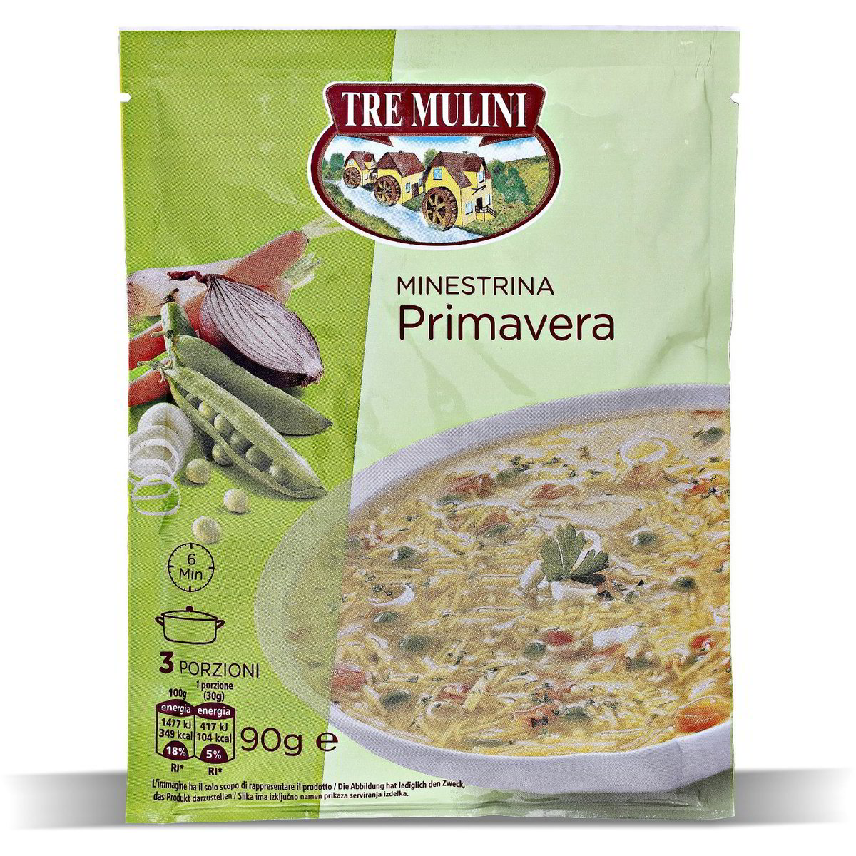Minestrina primavera TRE MULINI 90g ℮ in dettaglio